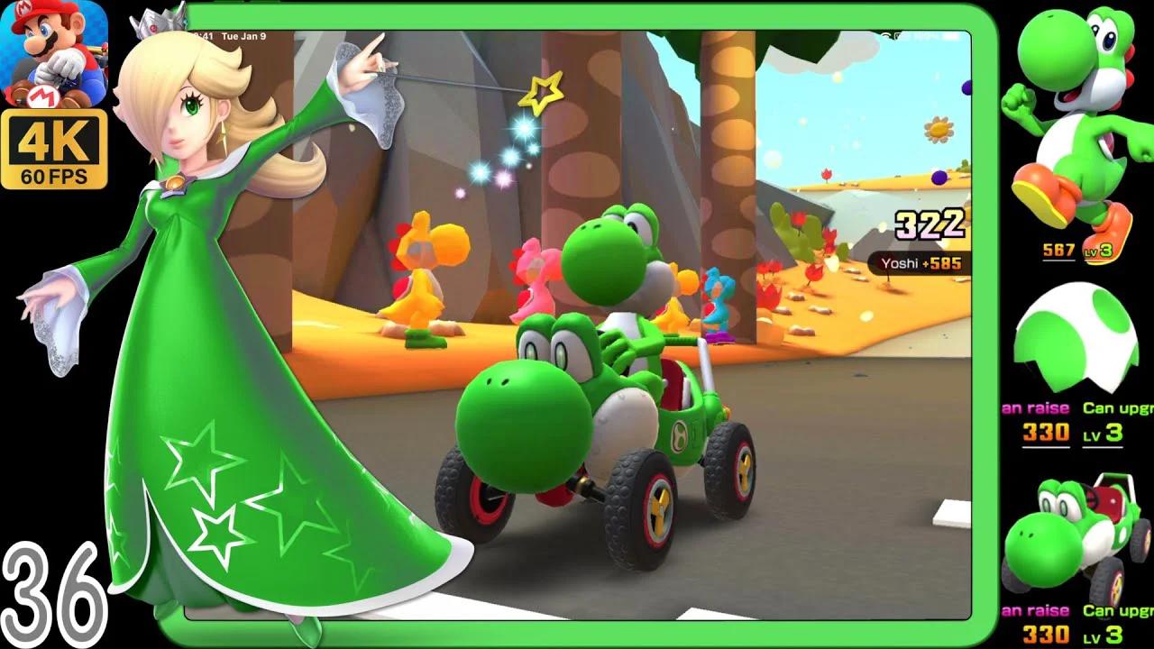 Mario Kart Tour - Yoshi Tour 2023 - Week 1 - Yoshi's Island [4K60FPS]