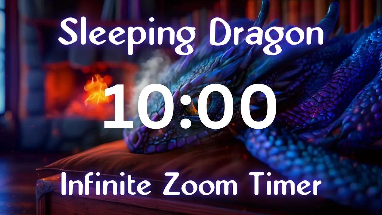 10 MINUTE COUNTDOWN TIMER Sleeping Dragon ASMR Relaxing Sounds for ...