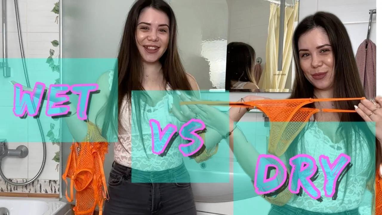 In English | WET VS DRY | Try On Haul Undergarment