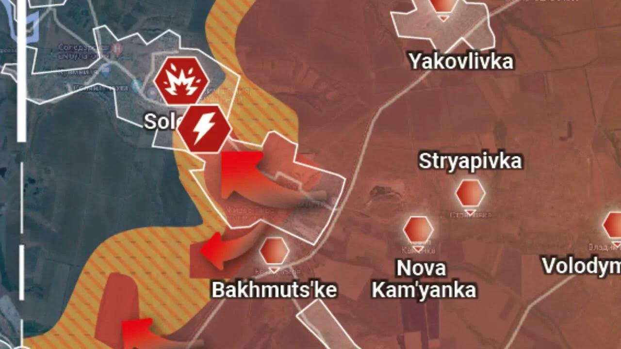 Ukraine Russian War Chronicle, Rybar Map for January 3-4, 2023 Soledar ...