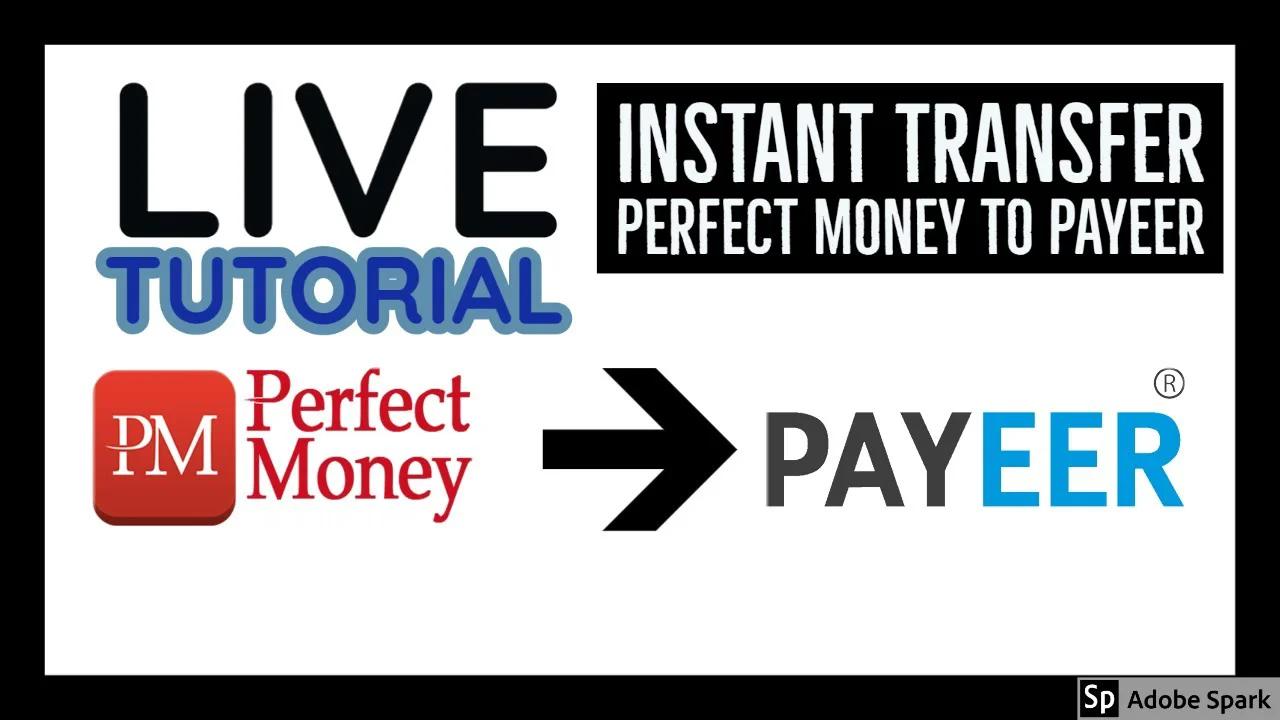 Instant dollar transfer from Perfect Money to Payeer