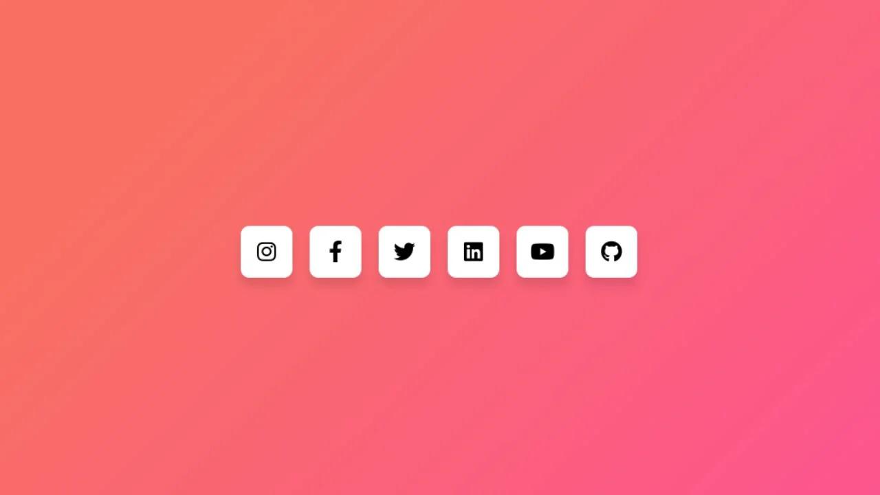 How To Create Social Media Icons Button Using Html And Css Social