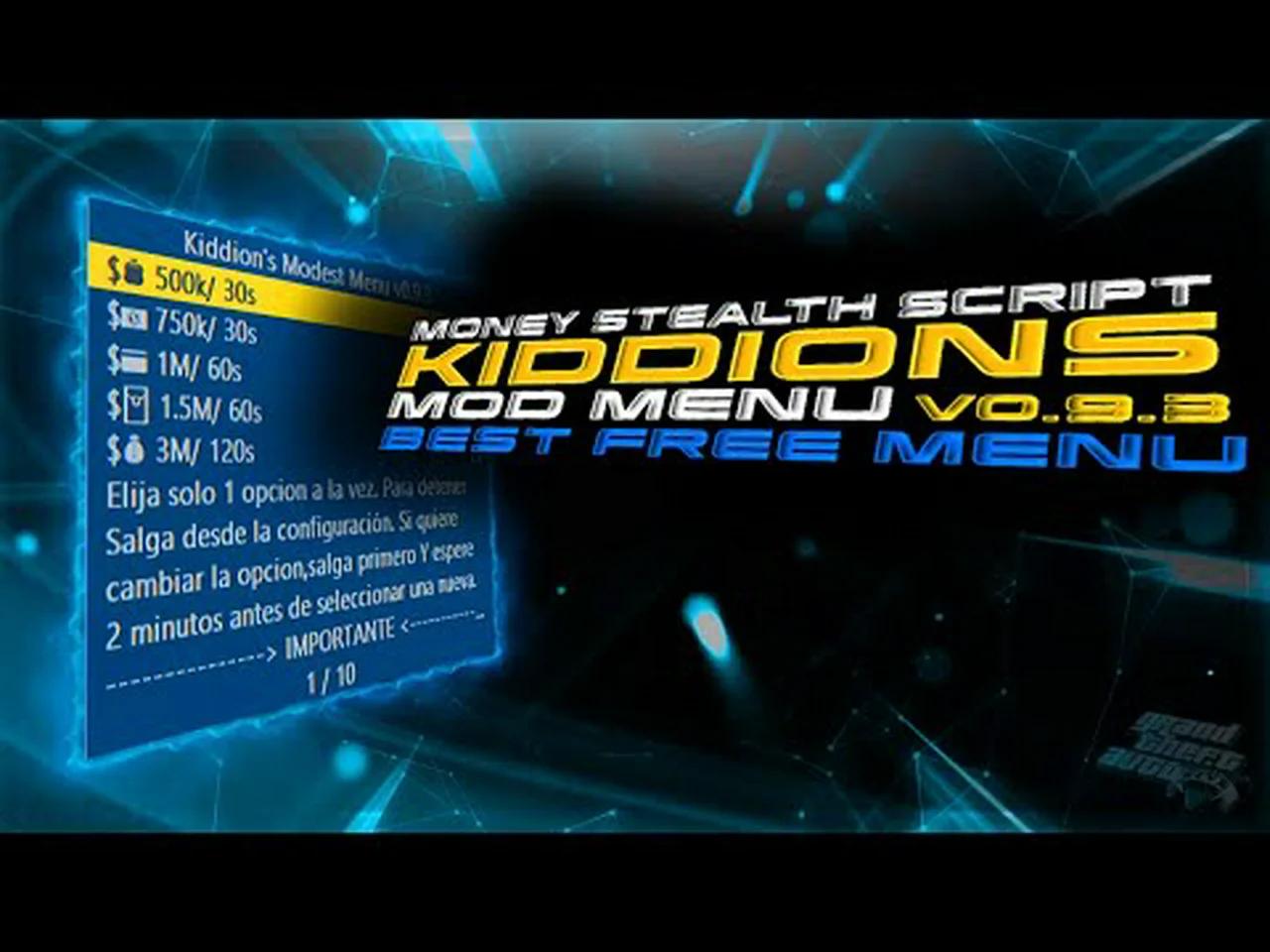 GTA V Online PC 1.61 💥Mod Menu Kiddions💥Nueva Actualizacion Del Money ...