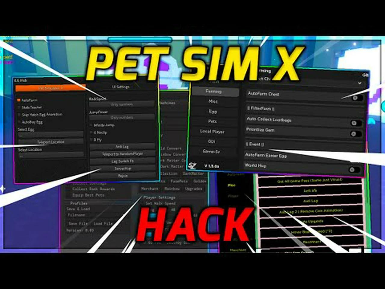 Pet Simulator X (2022, PASTEBIN) SCRIPT GUIS HACK