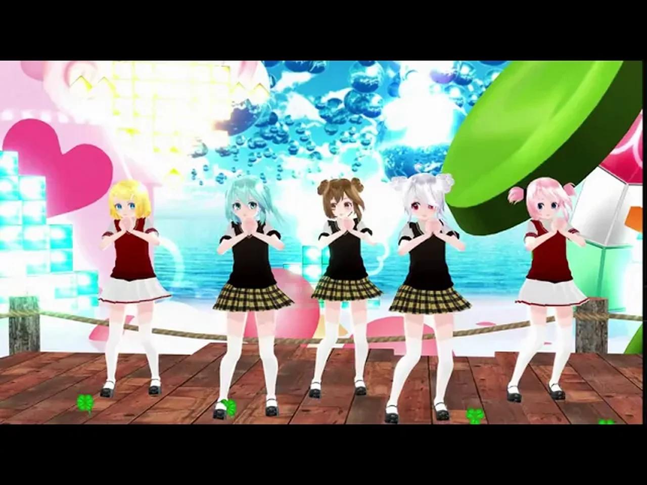 Hatsune Miku--Clover♣Club (MMD)(Ver2) Vocaloid