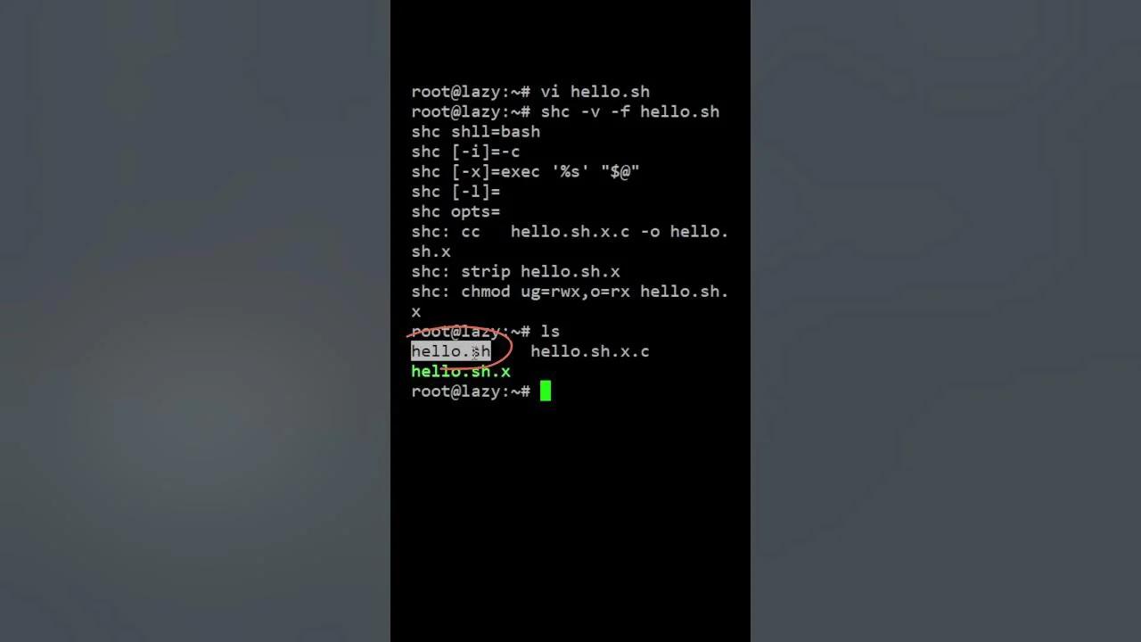 Hide your source code and prevent future modifications to your shell scripts in #linux
