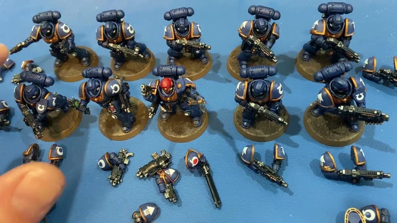 Magnetizing Warhammer 40k Space Marine Intercessors