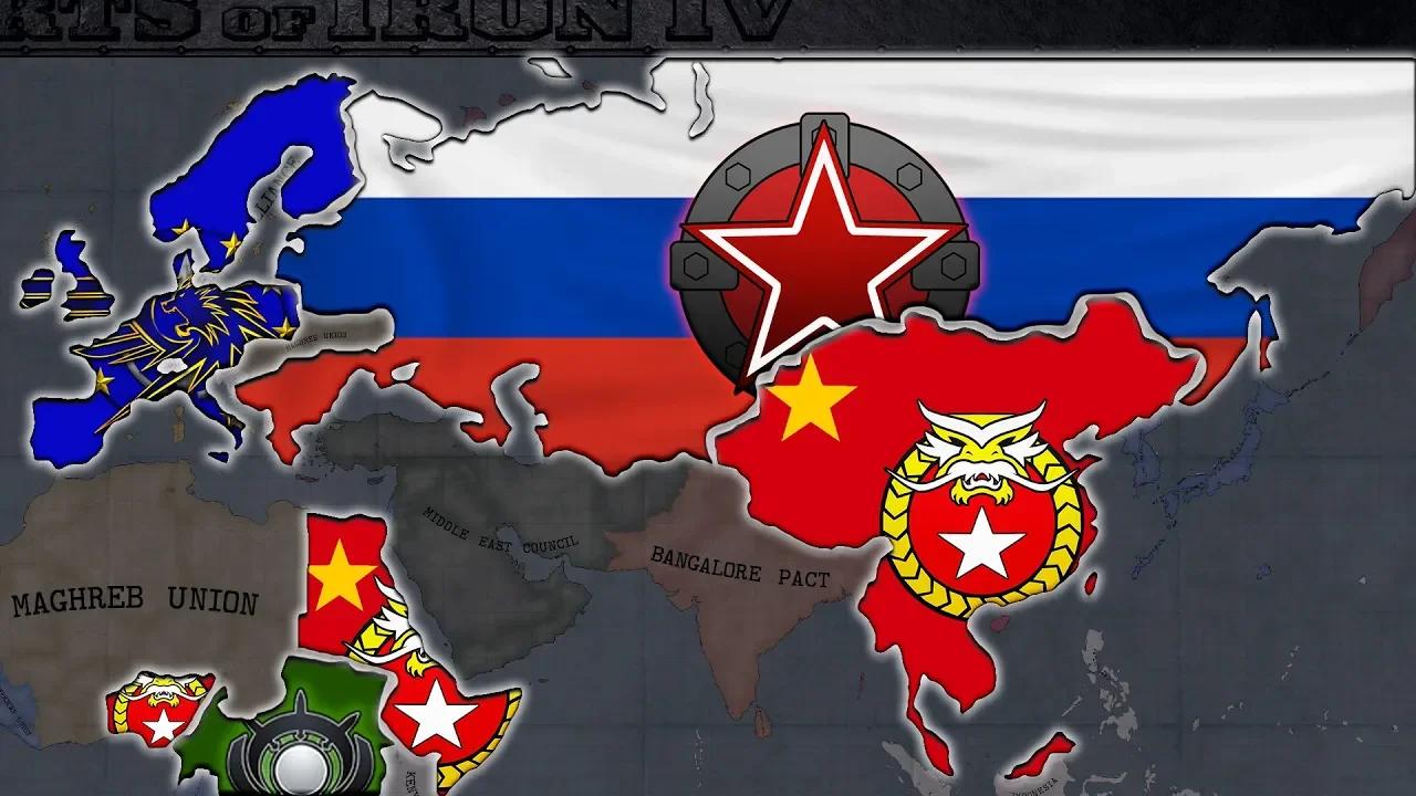 2045 Alternative World C&C Generals ROTR WW3 - Hoi4 Timelapse