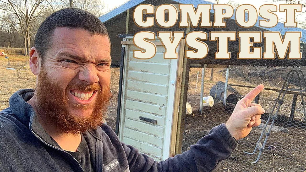 Carport For Compost, Rabbits, & Chickens Part 2 | Composting System