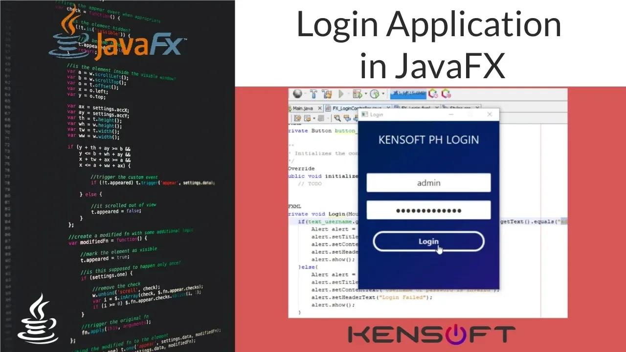 Javafx Tutorial Login Application With Css
