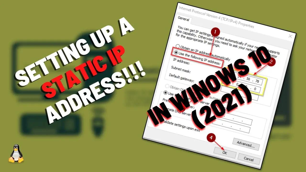 HOW TO SET STATIC IP ADDRESS | WINDOWS 10 (2021)