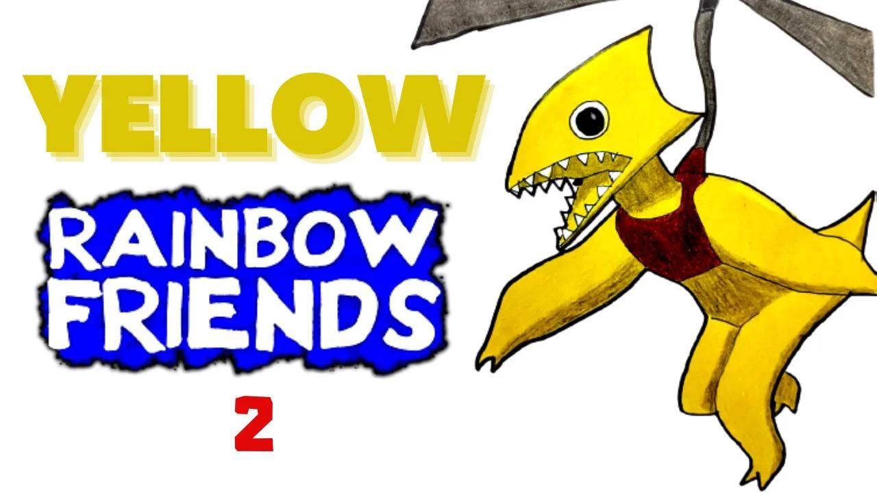 Cómo DIBUJAR a🟨YELLOW de RAINBOW FRIENDS Capitulo 2 / How to DRAW ...