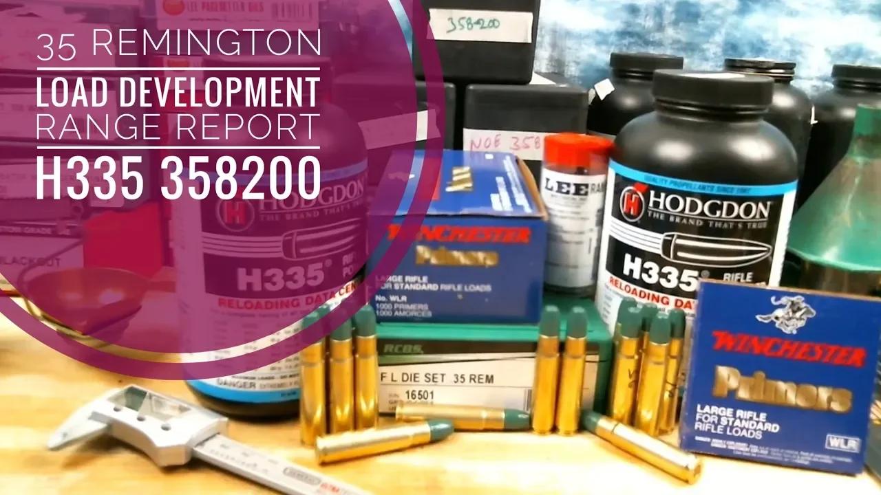 Range Report - 35 Remington Load Development With Hodgdon H335, WLR ...