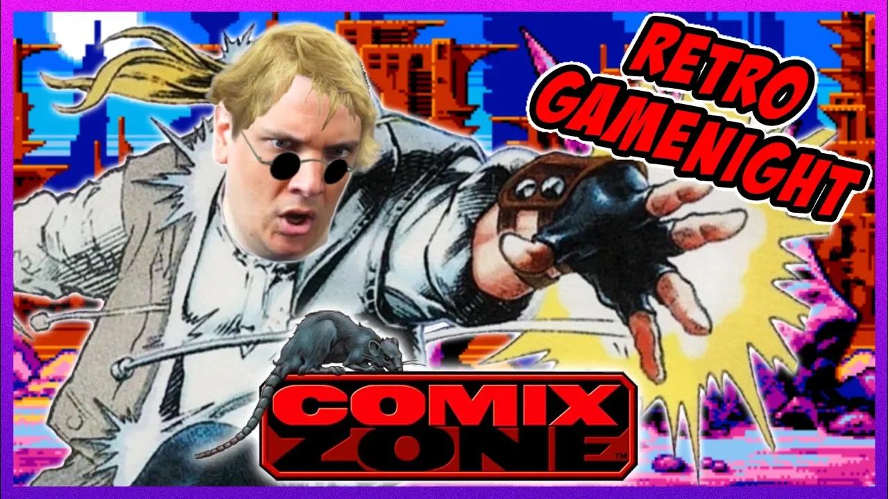 Comix Zone (Sega Genesis) How Did Kids Beat This Game!? Retro GameNight Longplay