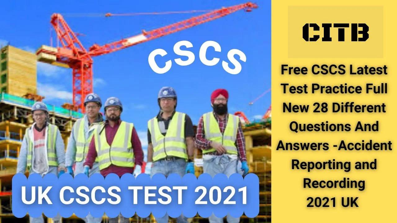 Free CSCS Test Practice 28 Different Questions And Answers 2021 ...