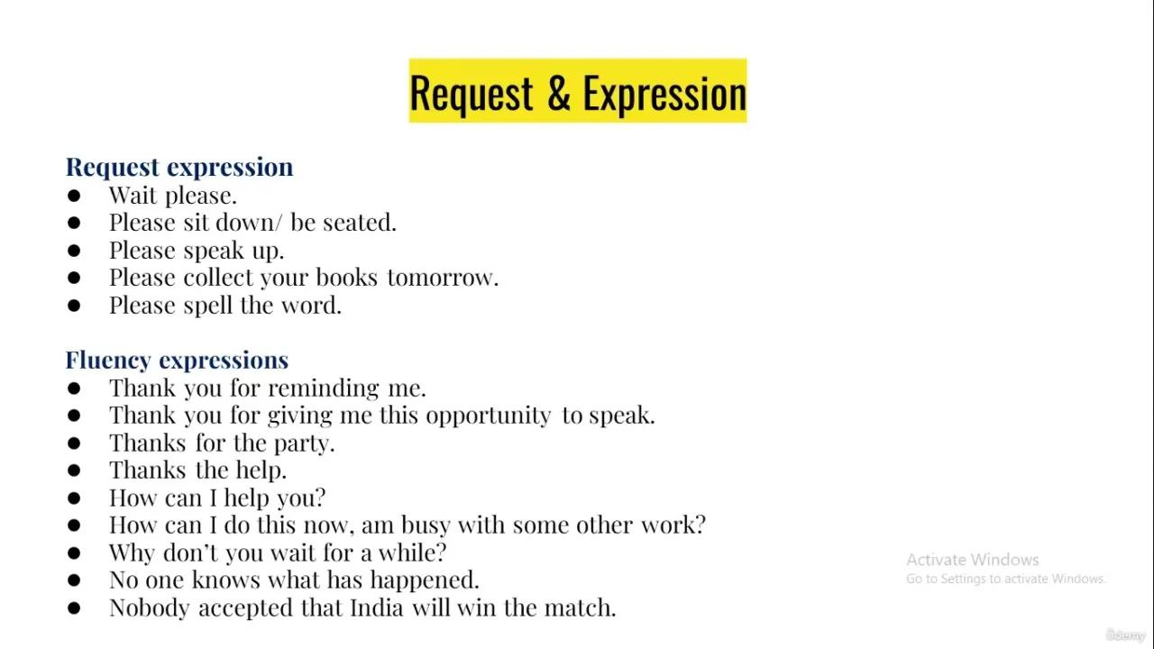 Request & Expression