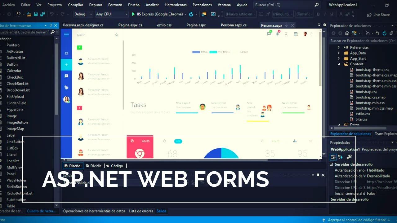 COMO Crear un Proyecto ASP.NET WEB FORMS C# | Visual Studio 2020 💻