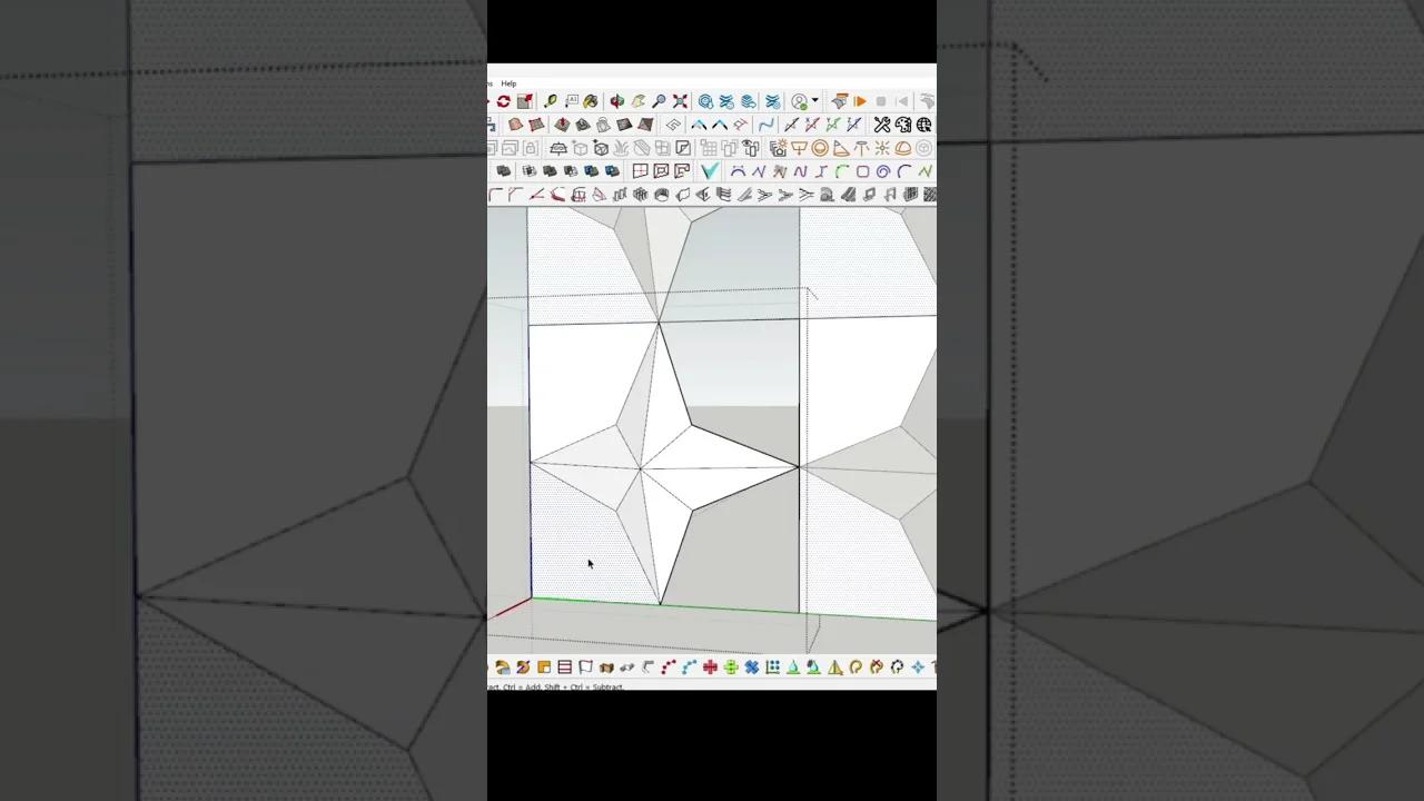 sketchup tutorial / making screen facade