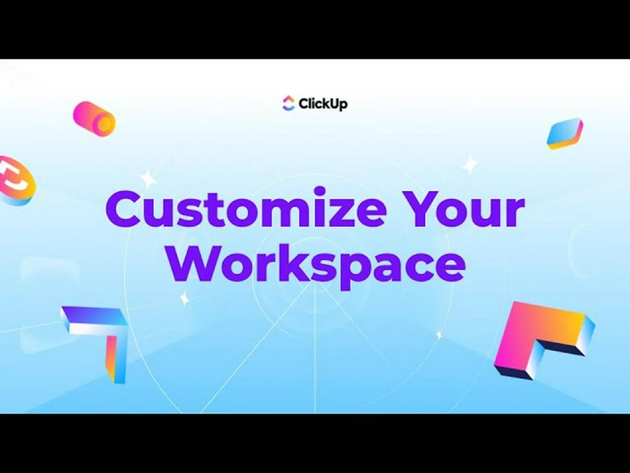 How To Customize Your Workspace In Clickup