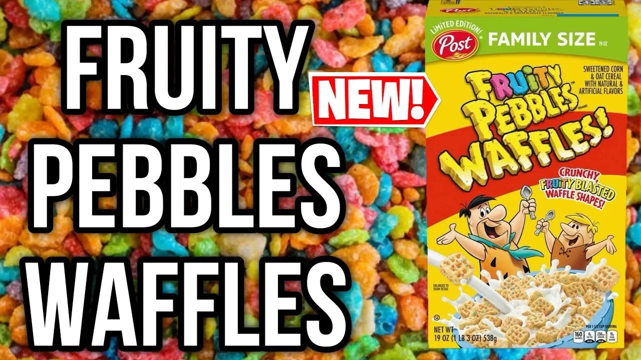 Fruity Pebbles Waffles Cereal REVIEW | SUPER CEREAL SUNDAY