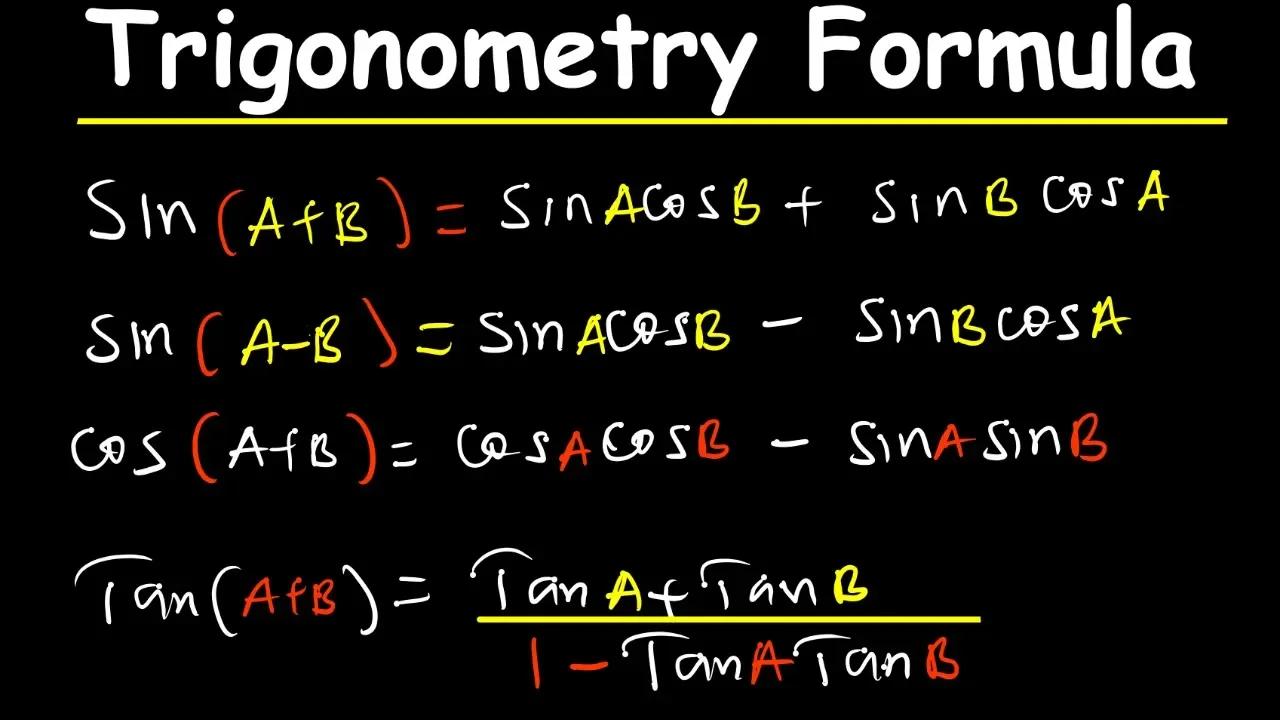 SUM AND DIFFERENCE FORMULAS|TRIGONOMETRY