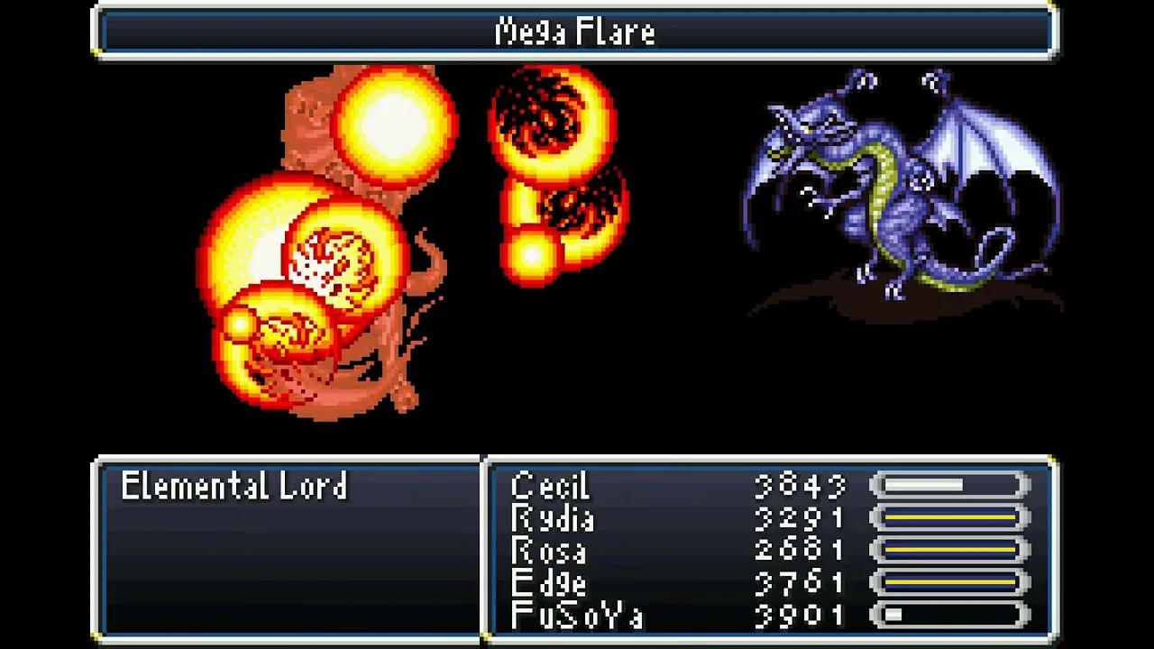 Final Fantasy IV Advance - Giant of Babil - Elemental Lords