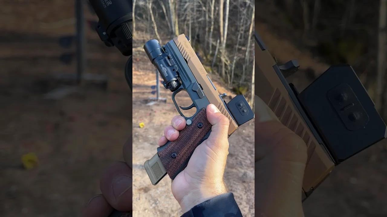 P320 M17 with the Mischief Machine Commander Frame 😍 #shorts