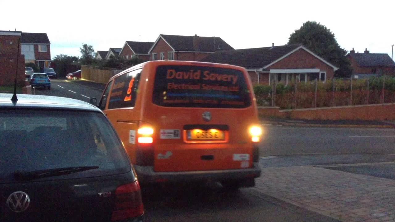 My illuminated van signs at dusk