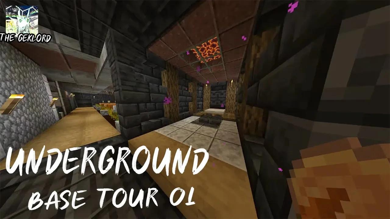 A Brief Tour Of My Survival UnderGround Base 01-Minecraft Survival Base ...