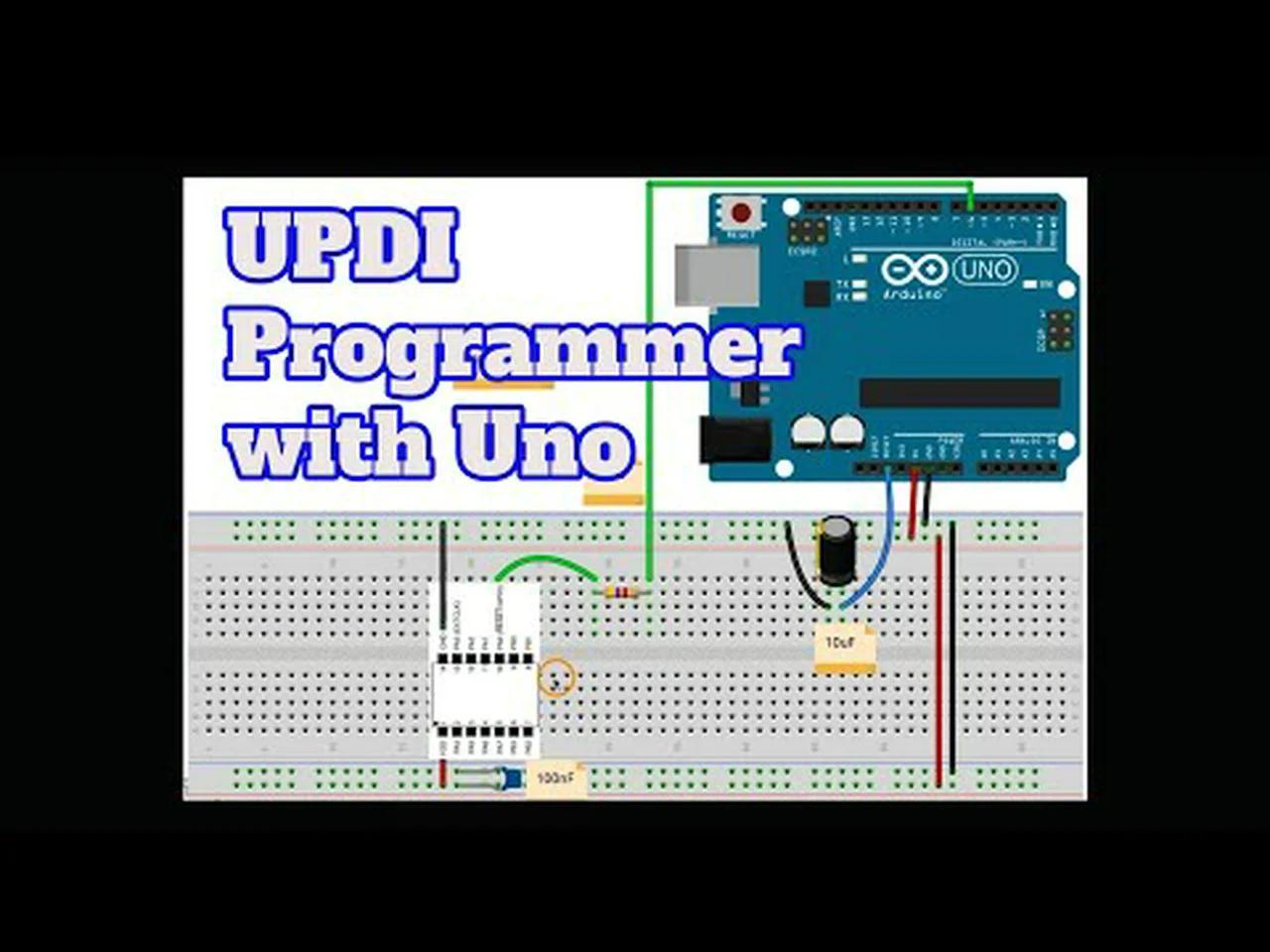 Updi Programmer Using Arduino Uno For Attiny 0 Series 1 Series Etc