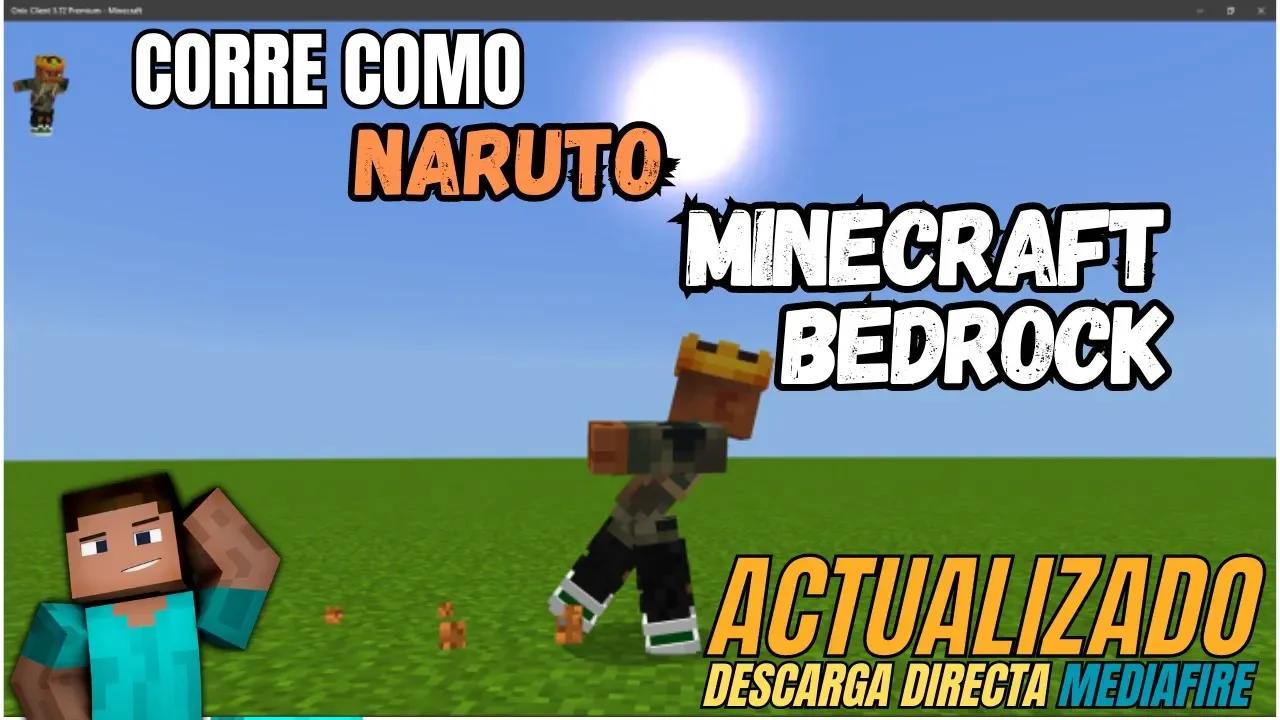 CORRE COMO NARUTO EN MINECRAFT BEDROCK CON ESTA / TEXTURA MOD ...