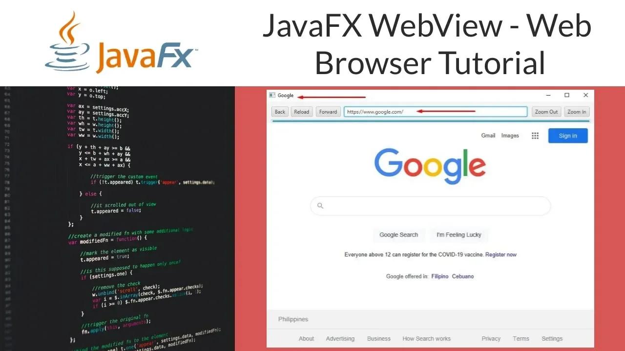 JavaFX WebView - Building a web browser in JavaFX