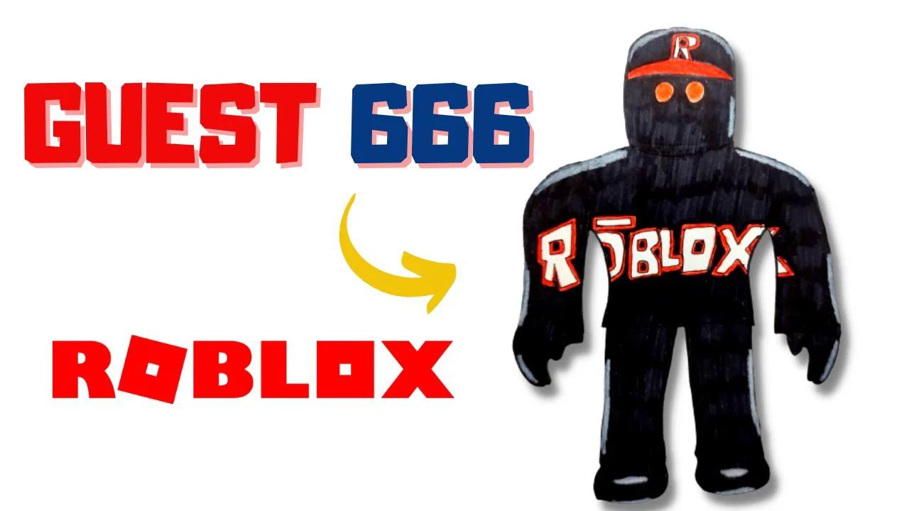 Cómo DIBUJAR a😱GUEST 666 HACKER de ROBLOX / How to DRAW GUEST 666 from ...