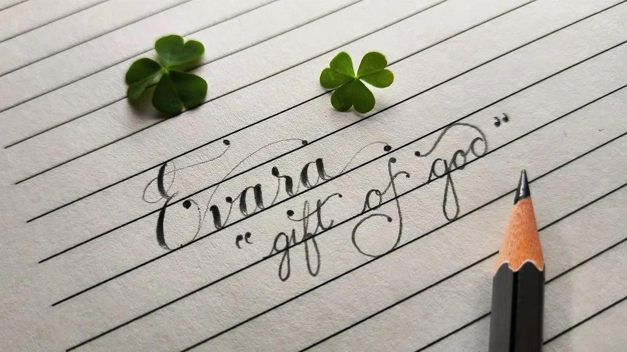 Beautiful Calligraphy Handwriting | Evara