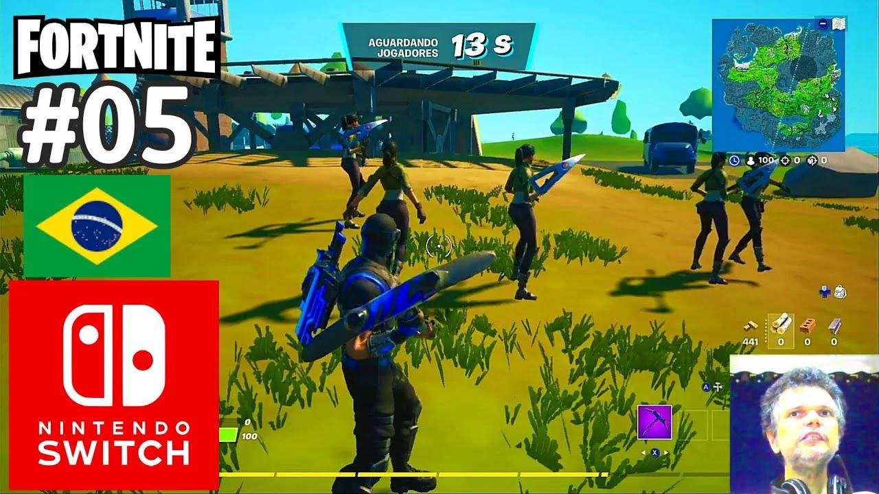 Fortnite de Nintendo Switch HD 1080P 30FPS Gameplay PT-BR Partida 05