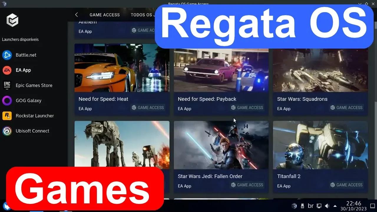 Regata OS Linux. Distro Brasileira voltada para Jogos. Distro Linux for ...