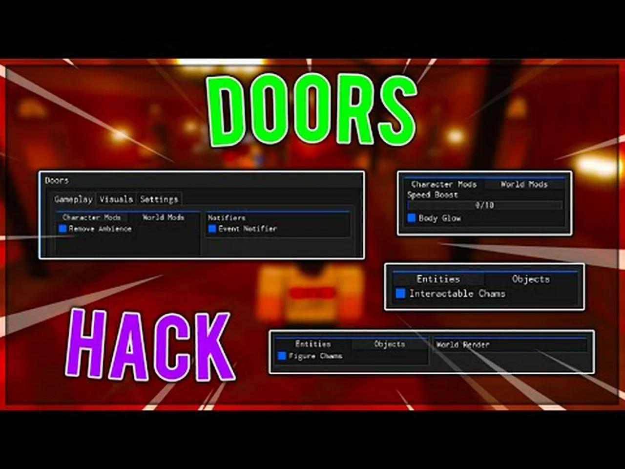 Roblox Doors Script Hack Event Notifier Speed Boost Glow And More Pastebin