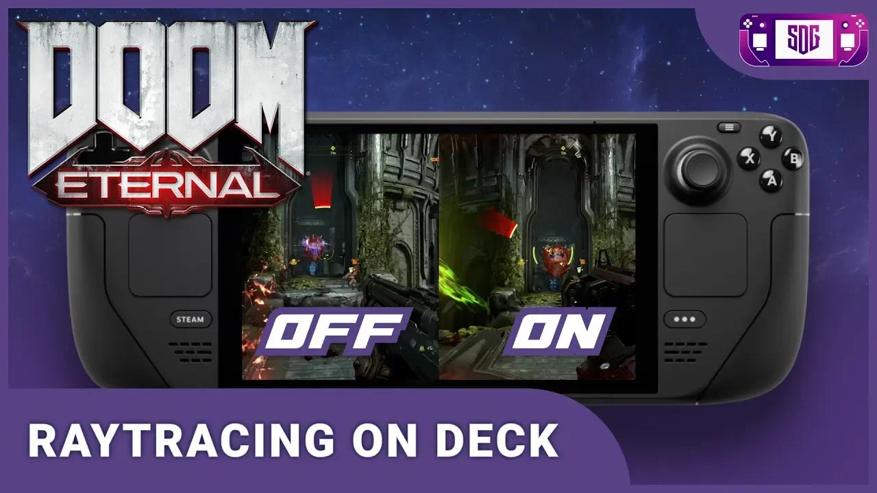 RayTracing on Steam Deck - Doom Eternal - Steam Deck Gameplay