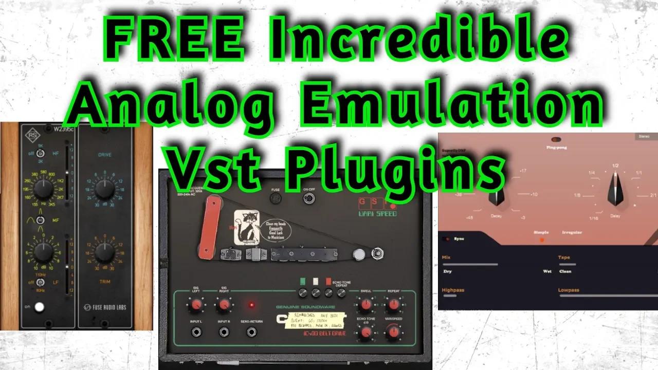 The Best 8 FREE ANALOG Emulation VST PLUGINS In 2021 (HOW TO Use Them ...