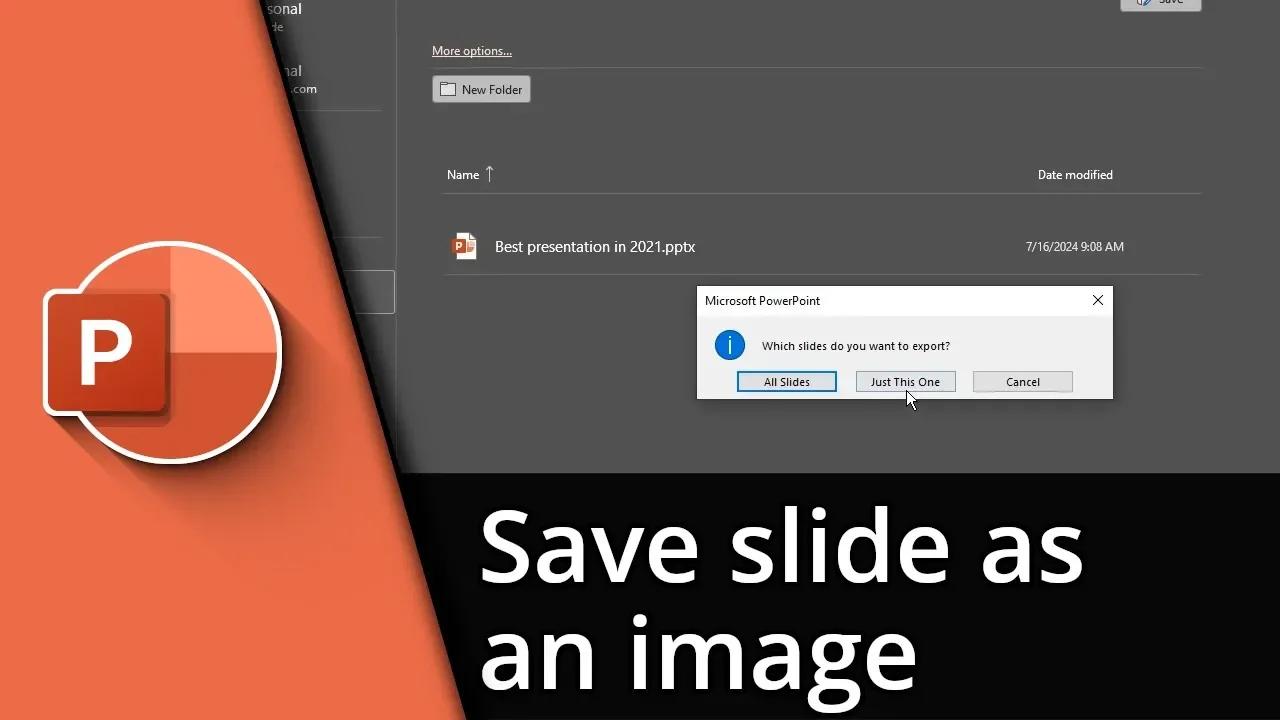 Save Powerpoint Slide As Image Tutorial