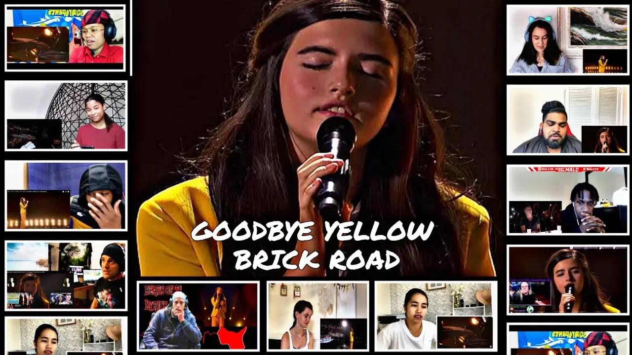 Angelina Jordan - Goodbye Yellow Brick Road - Reactors Reactions Compilations 2021.