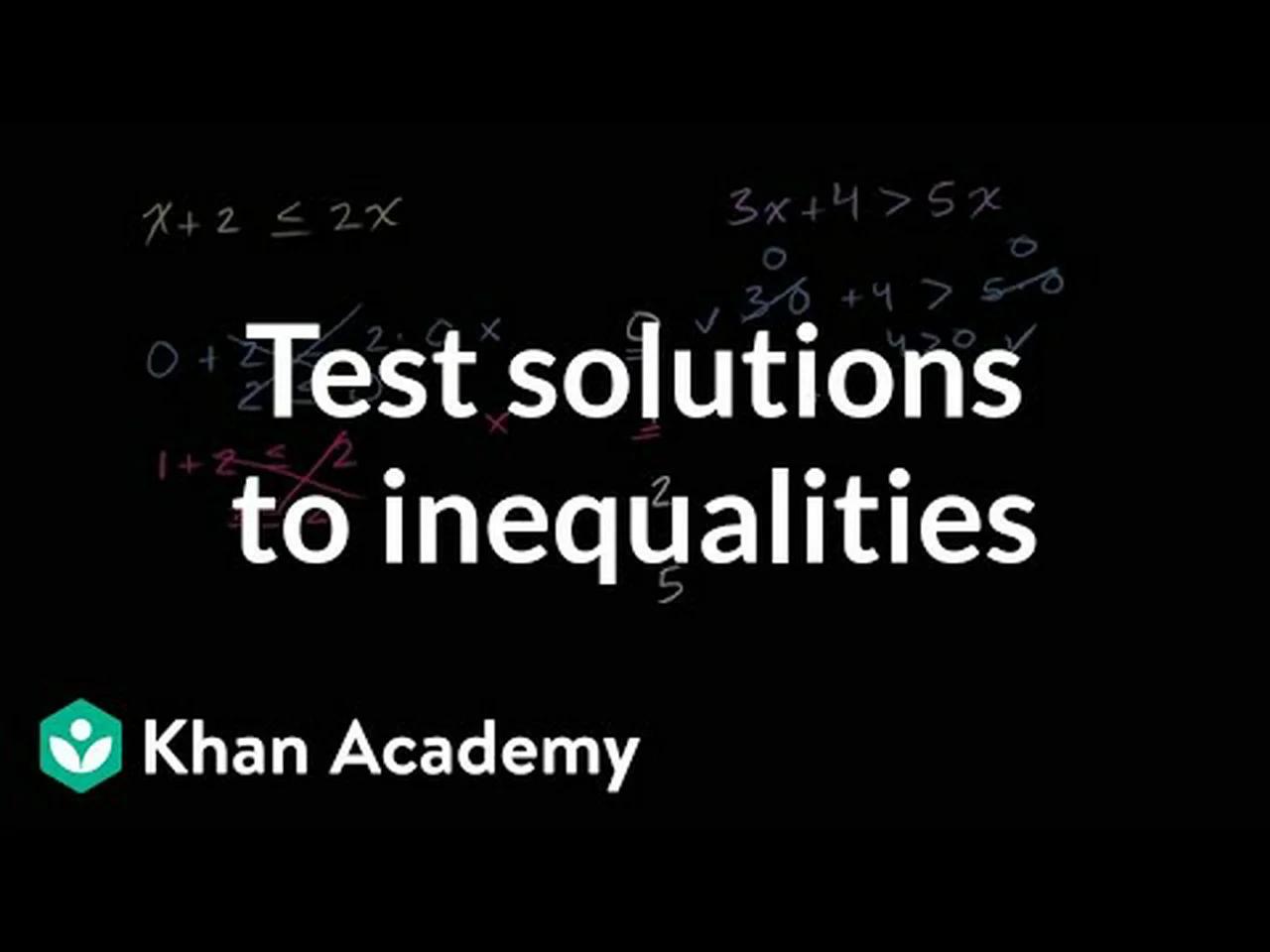How to test solutions to inequalities | 6th grade | Khan Academy
