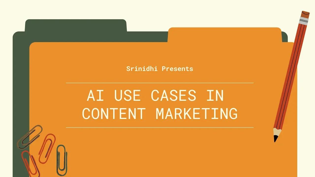 Artificial Intelligence Ai Use Cases In The Field Of Content Marketing