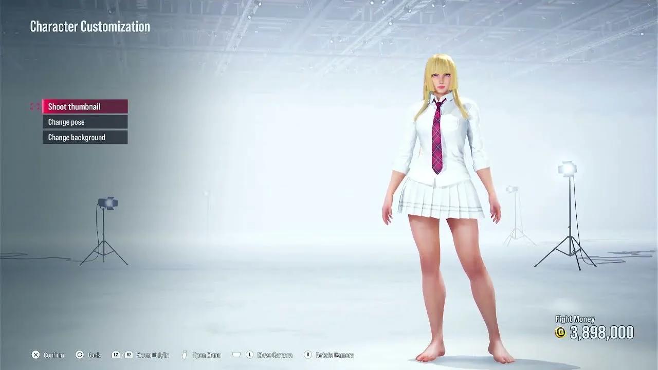 Tekken 8 Customization-Lili School Uniform(barefoot)