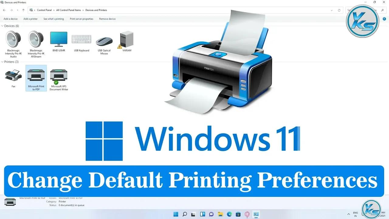 How To Change Default Printing Preferences in Windows 11