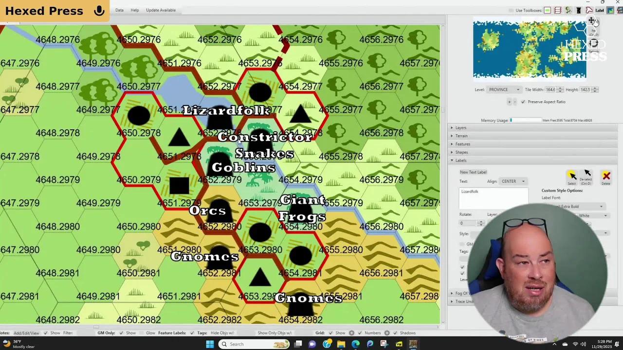 Populating A Hex Map With The Adandd Dungeon Masters Guide And 4959