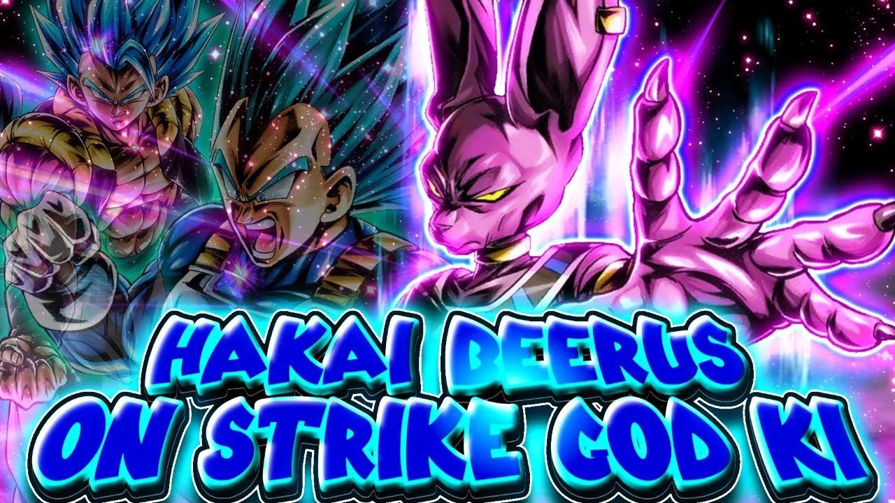 HAKAI BEERUS ON A STRIKE GOD KI TEAM IN RANKED PvP! BEST BLUE FOR GODKI ...