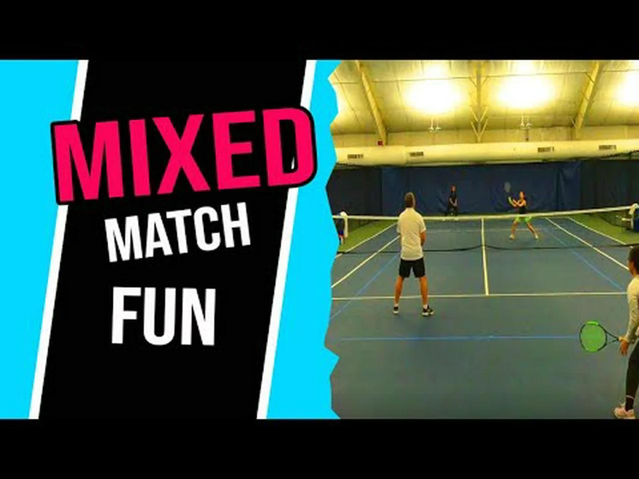 Mixed tennis match YouTube challenge Hecks Tennis vs ItstennisMi
