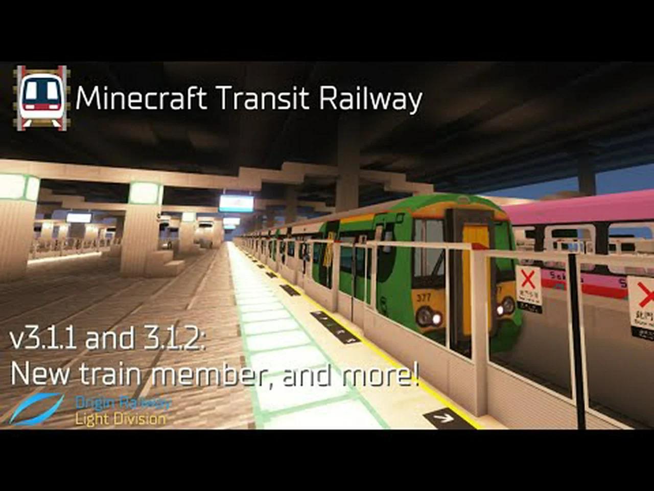 Minecraft Transit Railway - Version 3.1.1 and 3.1.2 explained!