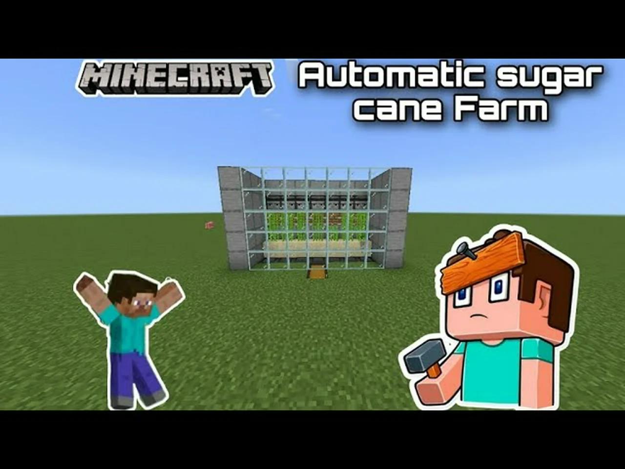 How to make automatic sugar cane farm in Minecraft//Dante gaming